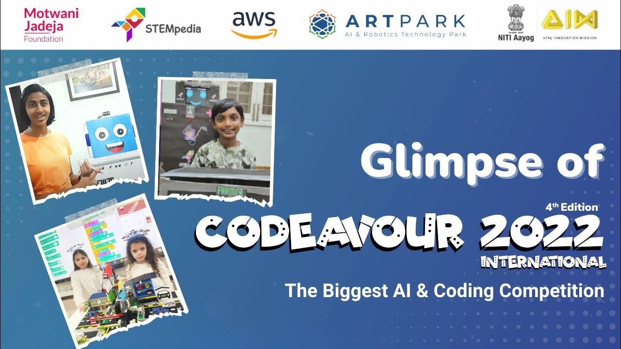 Glimpse of Codeavour 2022: Biggest AI, Coding and Robotics Challenge - YouTube