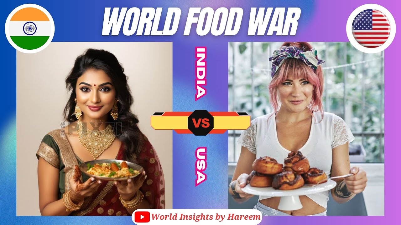 World Food War : USA vs India | The Ultimate Battle of Flavors ...