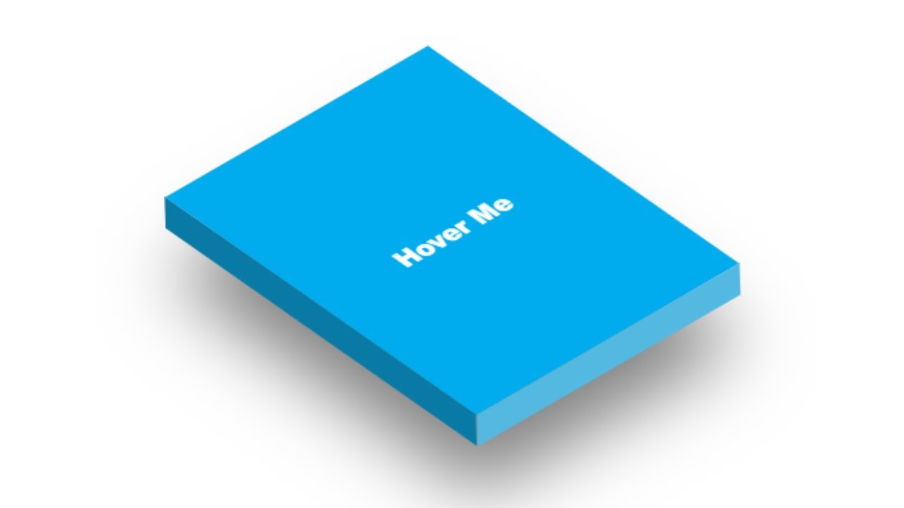 Floating Cube Animation - HTML/CSS - YouTube