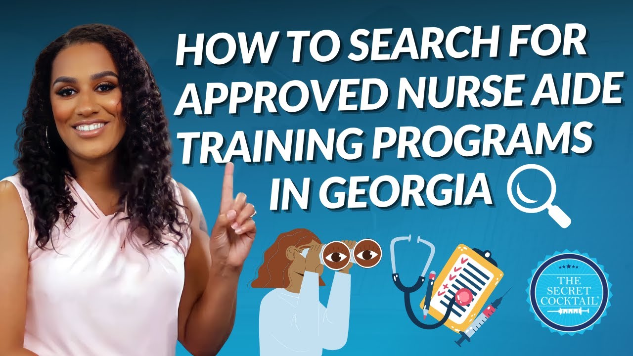 How to search for approved nurse aide training programs in Georgia. - YouTube