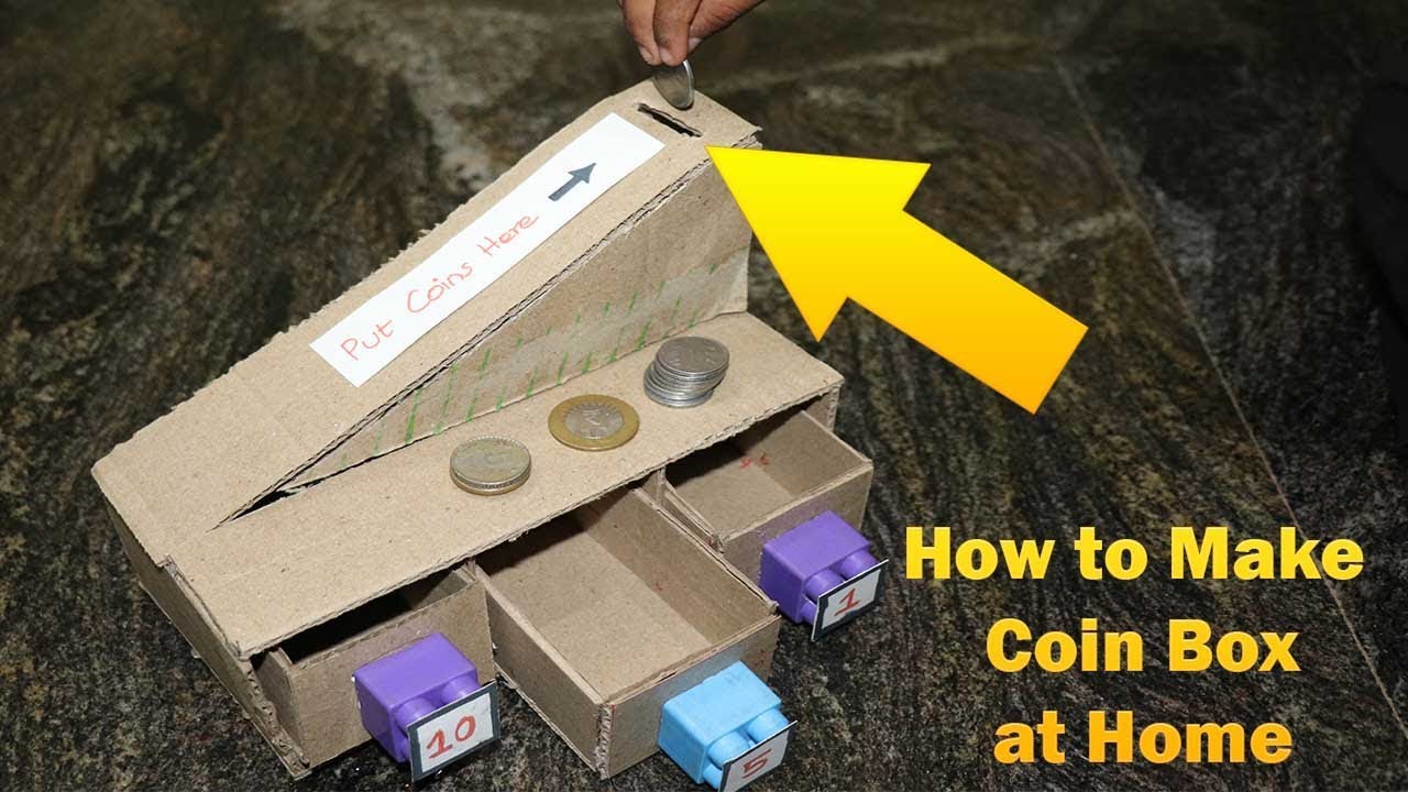 How to Make a Coin Deposit box at home / Mrs.Janu Creation - YouTube