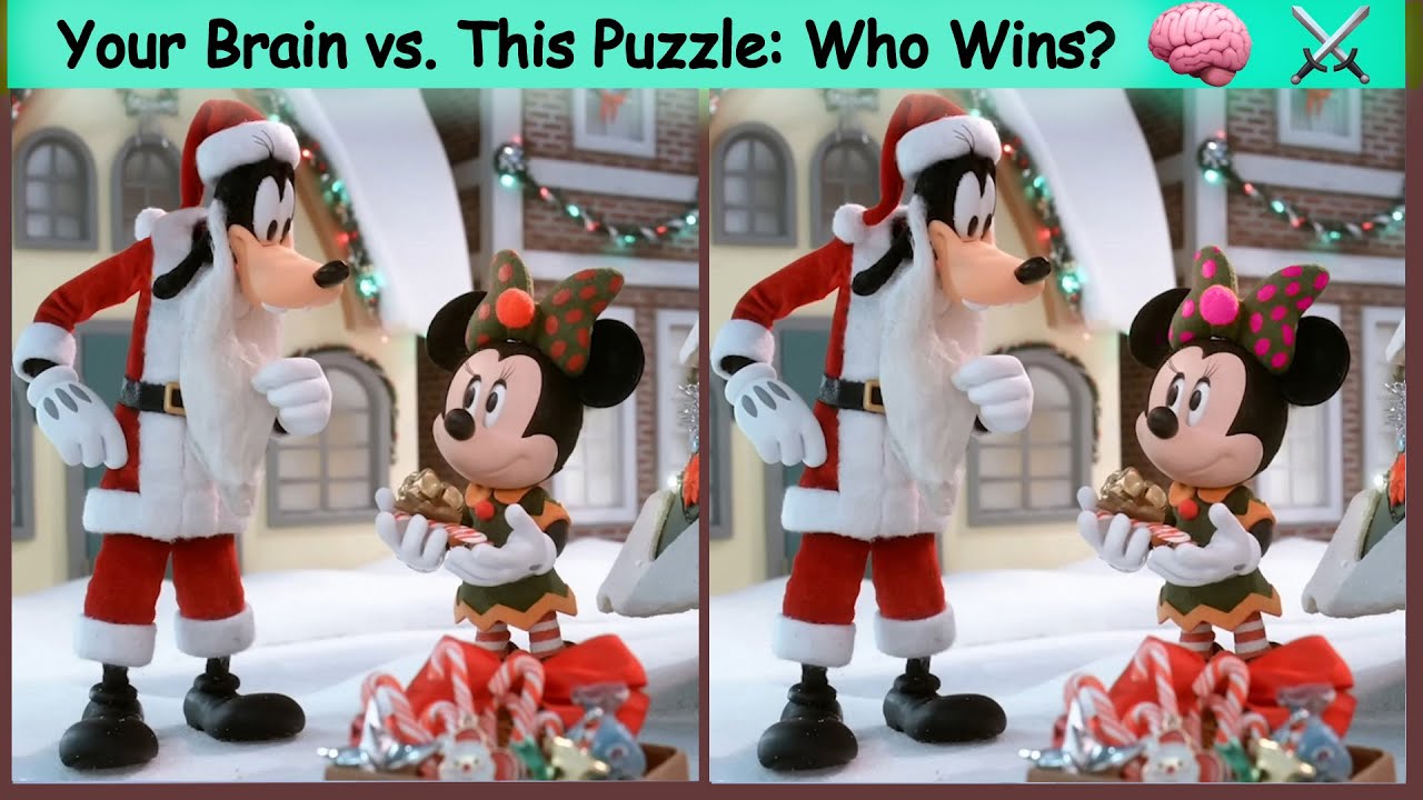 Spot 5 Differences | from the cartoon "Mickey & Friends Tell Christmas ...
