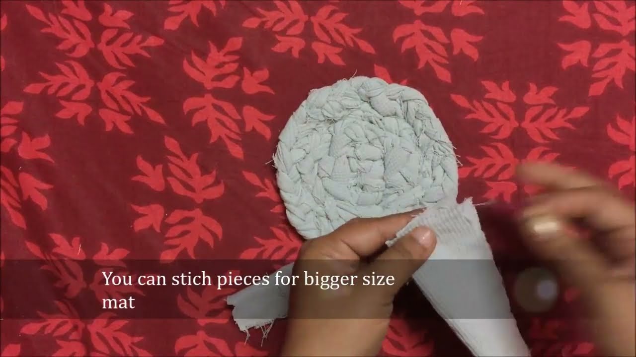 Mat out of old cloth beginner tutorial - Best out of waste - YouTube