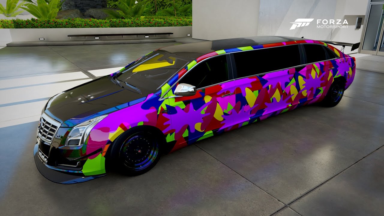 2013 Cadillac XLS Color Camo Limo at Daytona - YouTube