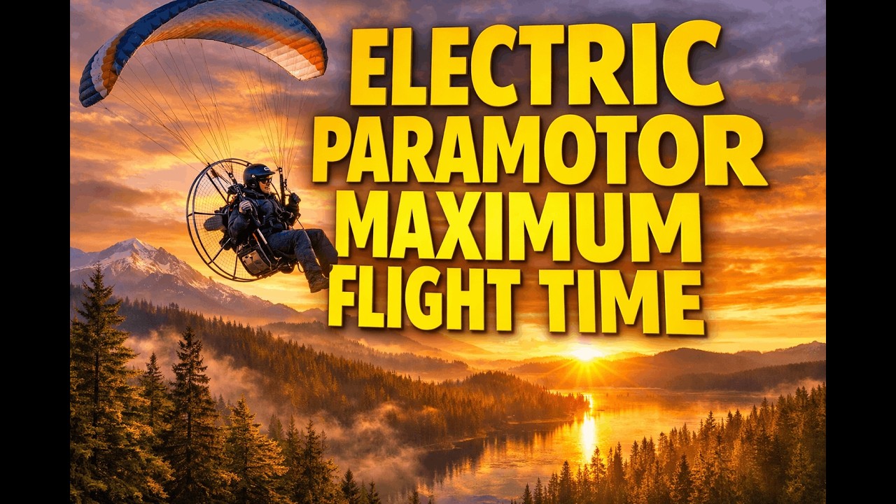Electric Paramotor: Maximum Flight Time - YouTube