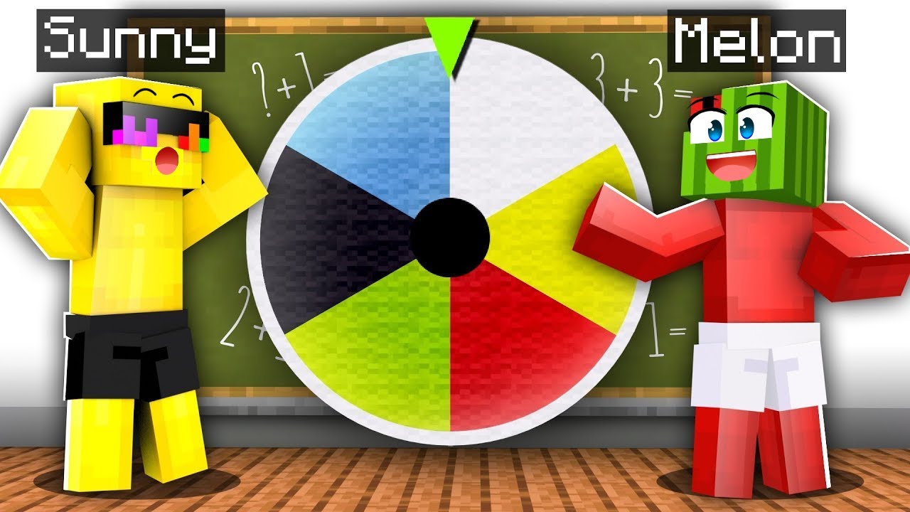 SPIN THE WHEEL In SCHOOL in Minecraft Hide And Seek! - YouTube