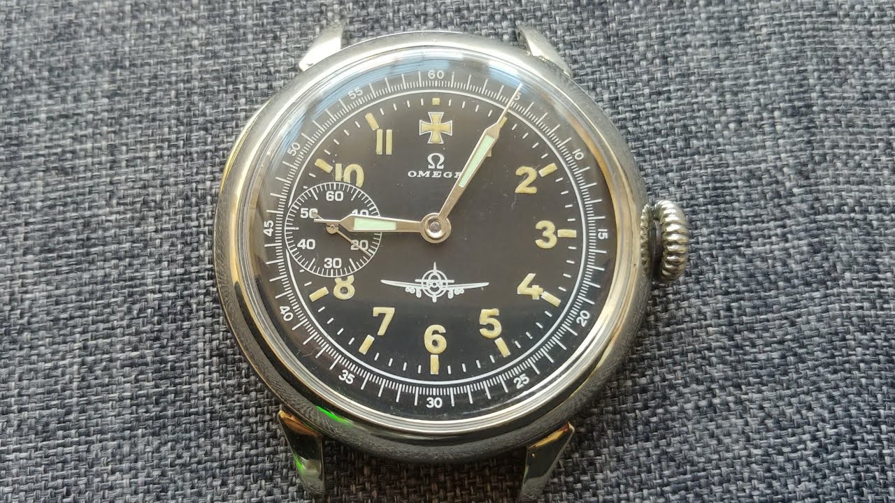 Watchmaking RESTORATION Watch OMEGA PILOT ASMR From pocket to wrist ...