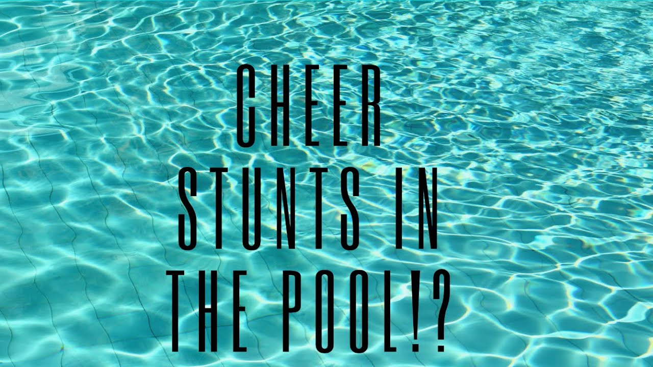 WE TRIED CHEER STUNTS IN THE POOL*GONE WRONG* AVERY AND MIKAYLA - YouTube