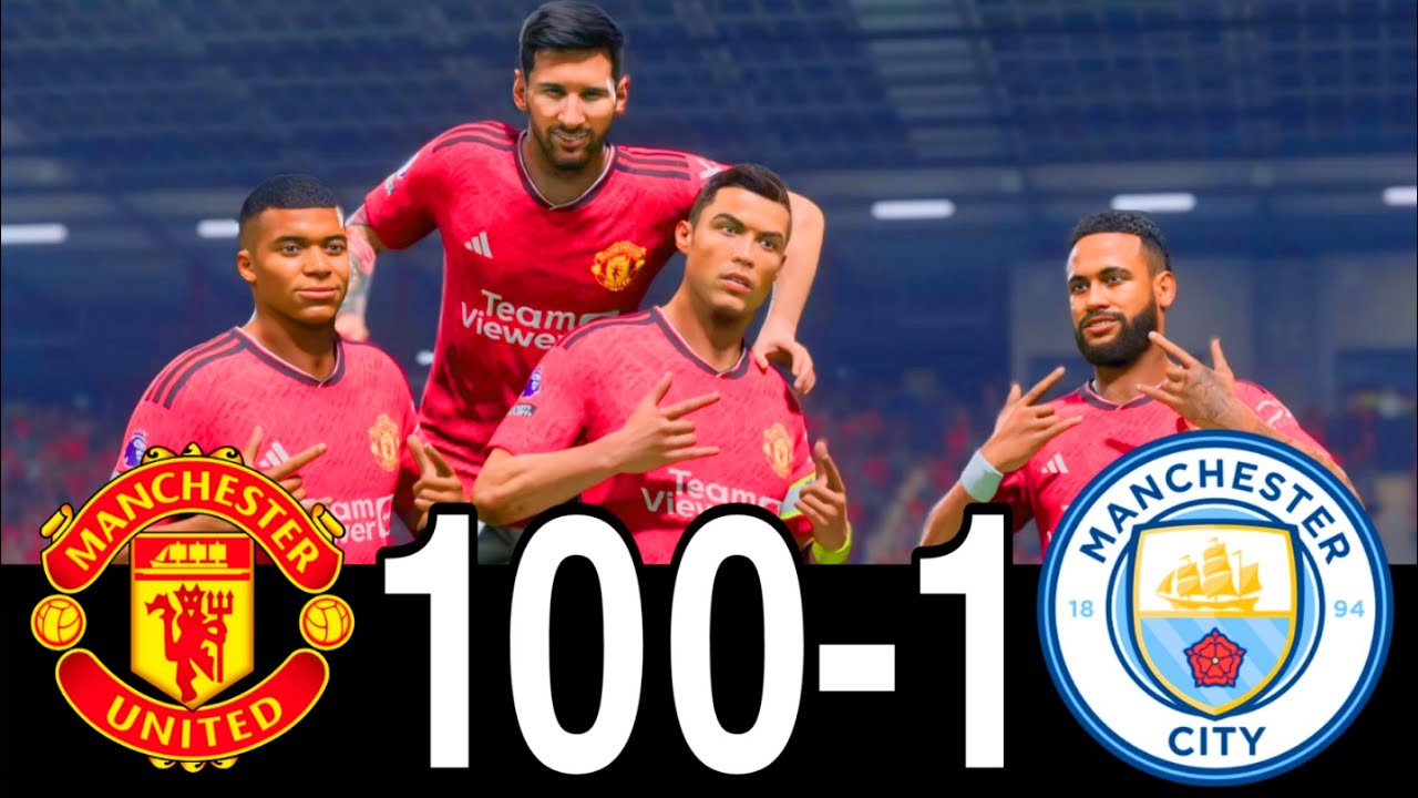 FIFA 25- RONALDO MESSI NEYMAR & MBAPPE | ALL STARS | MANCHESTER CITY VS ...