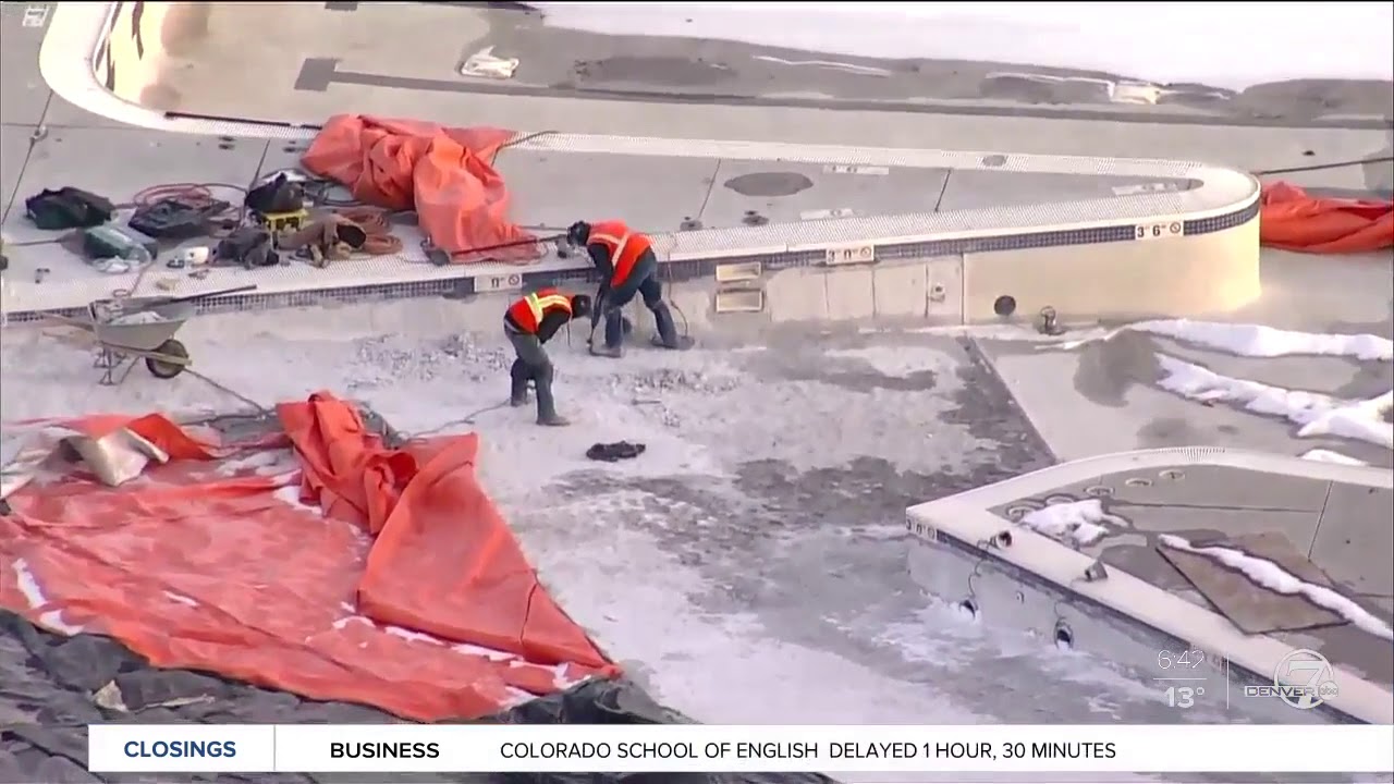 Renovation work at H2O'Brien Pool - YouTube