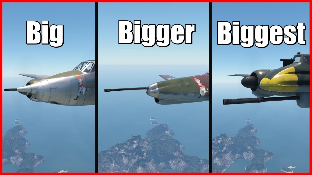 Every Large Cannon Plane in War Thunder - YouTube
