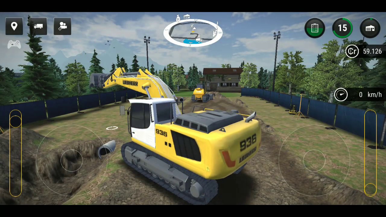 Construction Simulator 3 | Road Construction With The Biggest Excavator ...