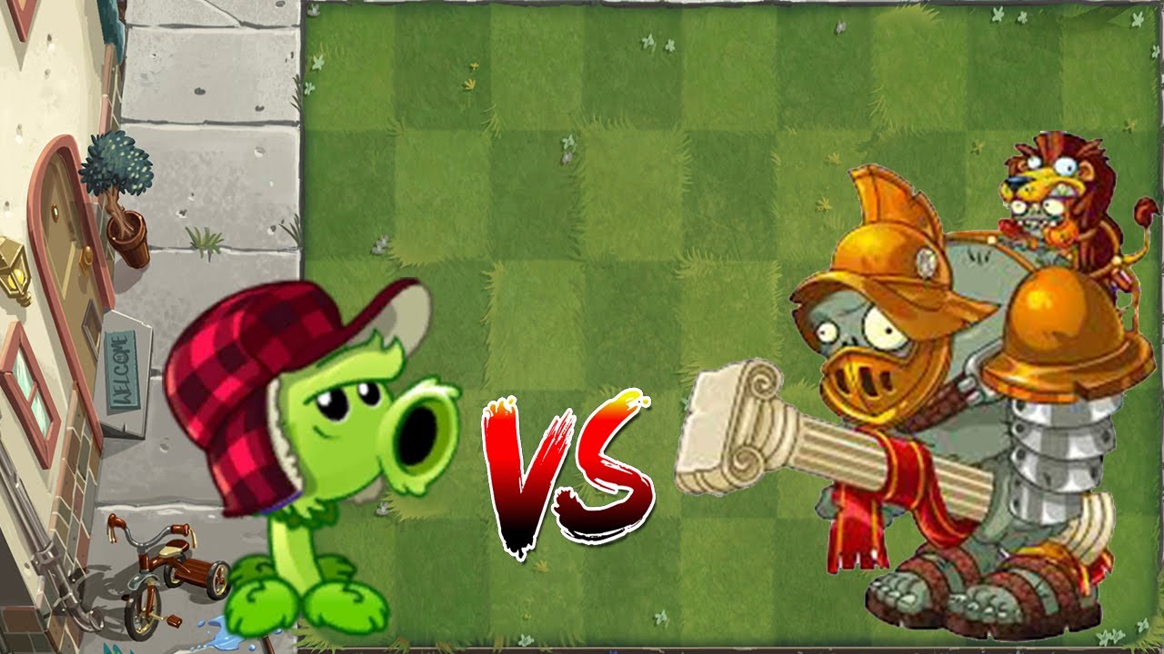 PvZ 2 MEGA GATLING PEA & All Peashooter Plant Vs Team Jurassic Marsh ...