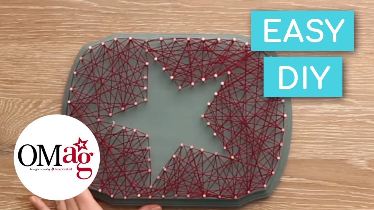 DIY Custom String Art Craft | Crafts & DIYs | @AmericanGirl - YouTube
