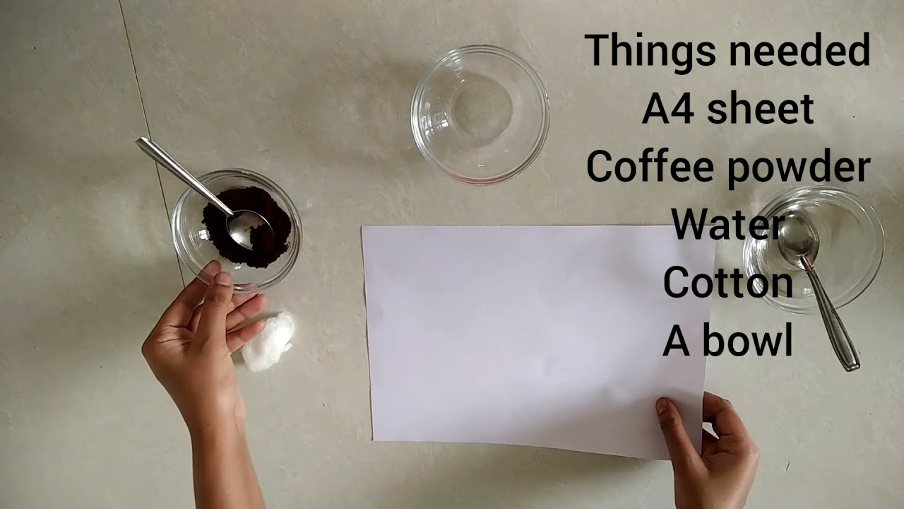 How to make coffee DIY paper - YouTube