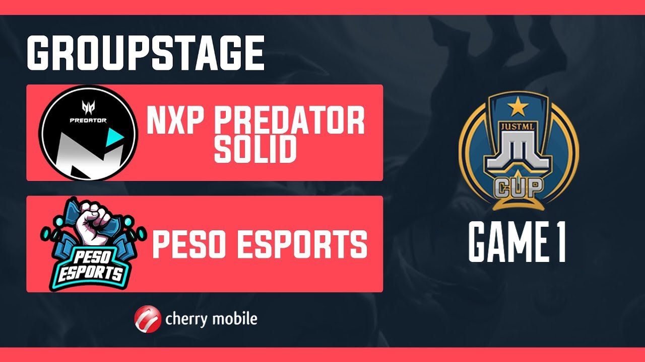 NXP PREDATOR SOLID vs PESO ESPORTS | Game 1 | Just ML Cup | June 16 ...