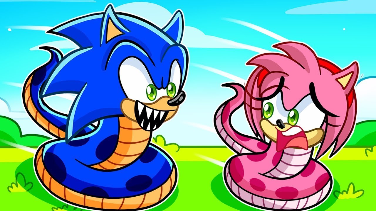 SONIC AND AMY TURN INTO SNAKES IN ROBLOX! - YouTube