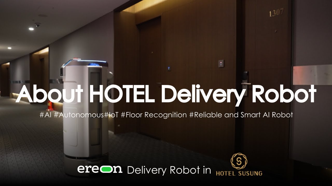 Delivery Robot EREON | About HOTEL Delivery Robot - YouTube