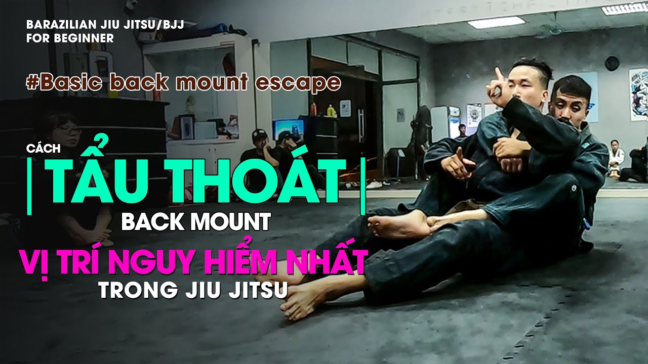 Hướng dẫn thoát khỏi vị trí nguy hiếm nhất trong BJJ | Basic Back mount ...