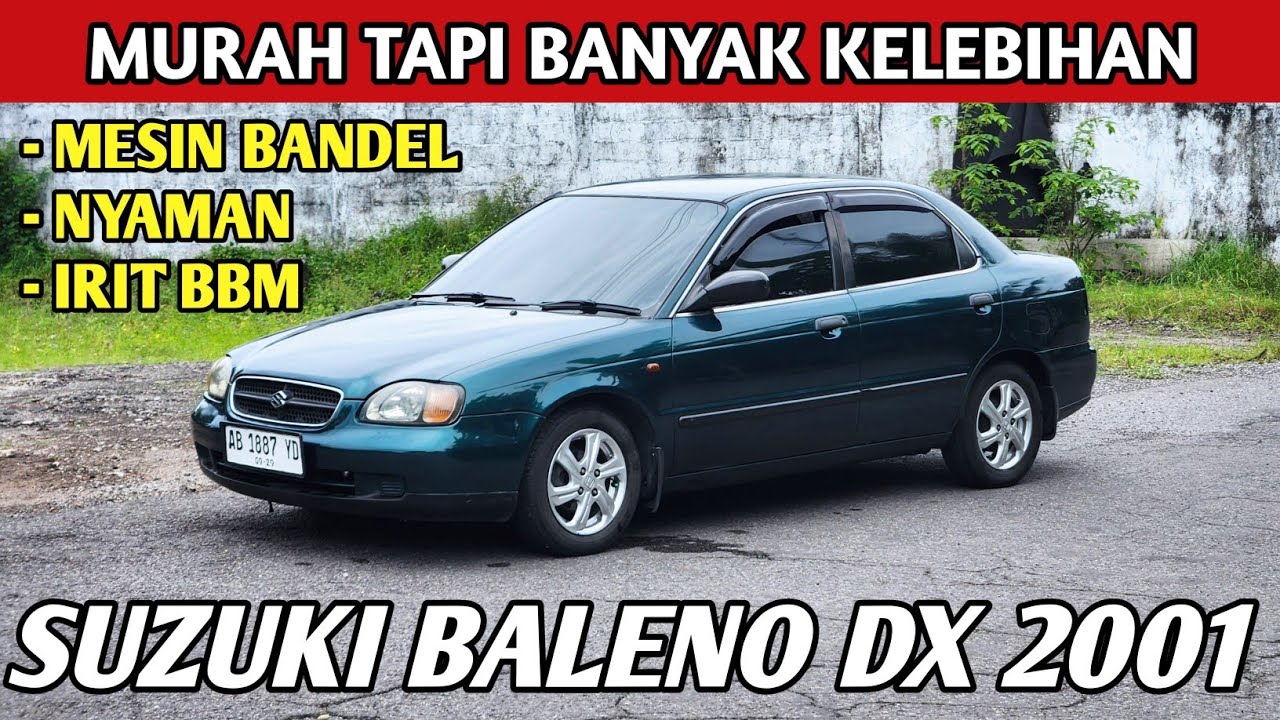 MOBIL BEKAS DIJUAL SUZUKI BALENO DX 2001 MANUAL MURAH BANYAK KELEBIHAN - YouTube