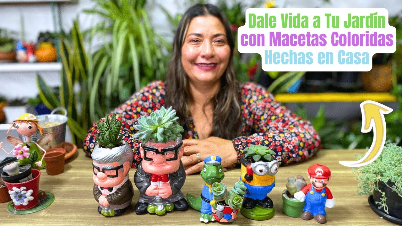 Crea Tus Propias Macetas Con Yeso En Casa, Muy Exclusivas #plantas # ...