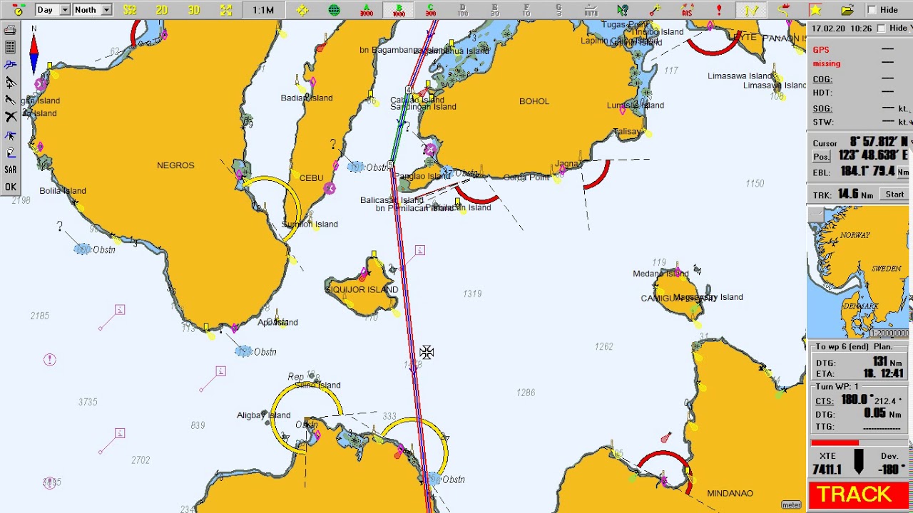 TELCHART - How To Make Voyage Plan / Waypoints / Edit / Zoom In & Out ...