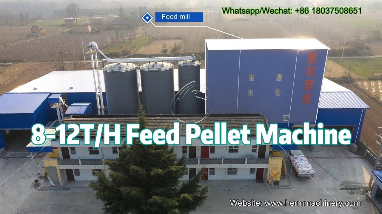 Turnkey 8-12T/H Complete Poultry Feed Manufacturing Plant | Feed Pellet ...