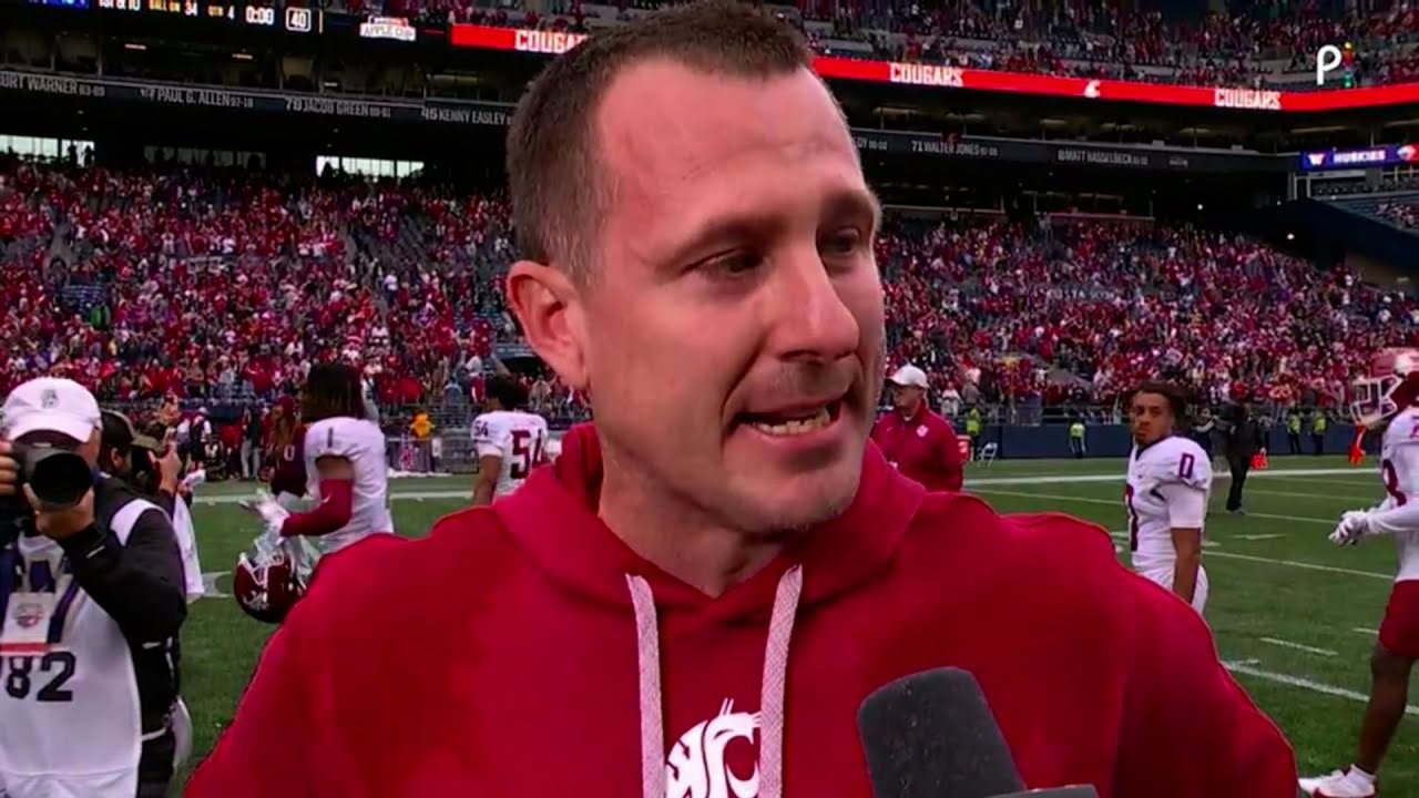 WSU Football: Jake Dickert/John Mateer Boeing Apple Cup Postgame | 9/14 ...