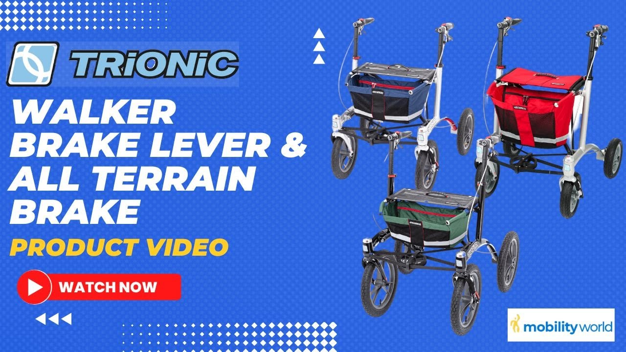 Mobility World Ltd UK - Trionic Walker Brake lever & all terrain brake ...