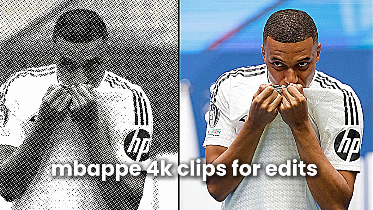 kylian mbappe 4k clips for edits - includes real madrid presentation ...