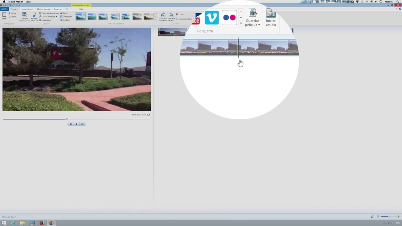 Tutorial de Movie Maker: Dividir y Eliminar partes no deseadas. - YouTube