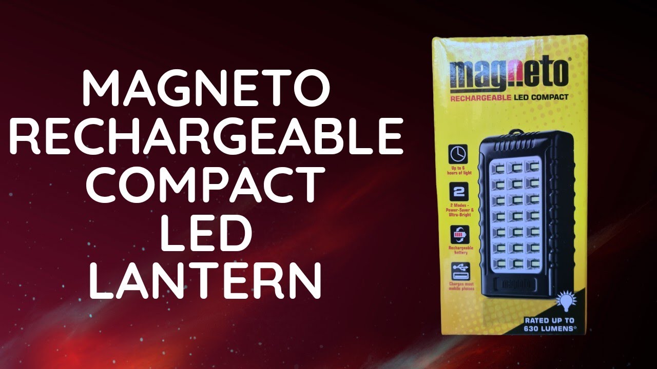 Magneto Rechargeable Compact LED Lantern Unboxing - YouTube