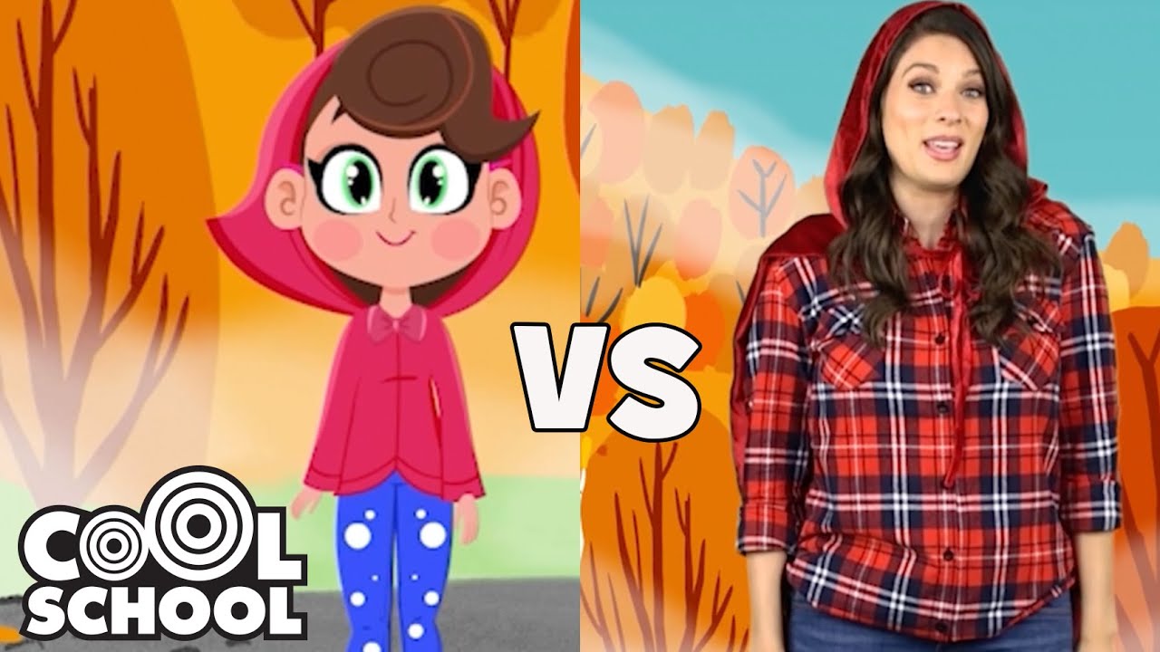 Little Red Riding Hood - Live Action vs Cartoon ️ Ms. Booksy StoryTime ...