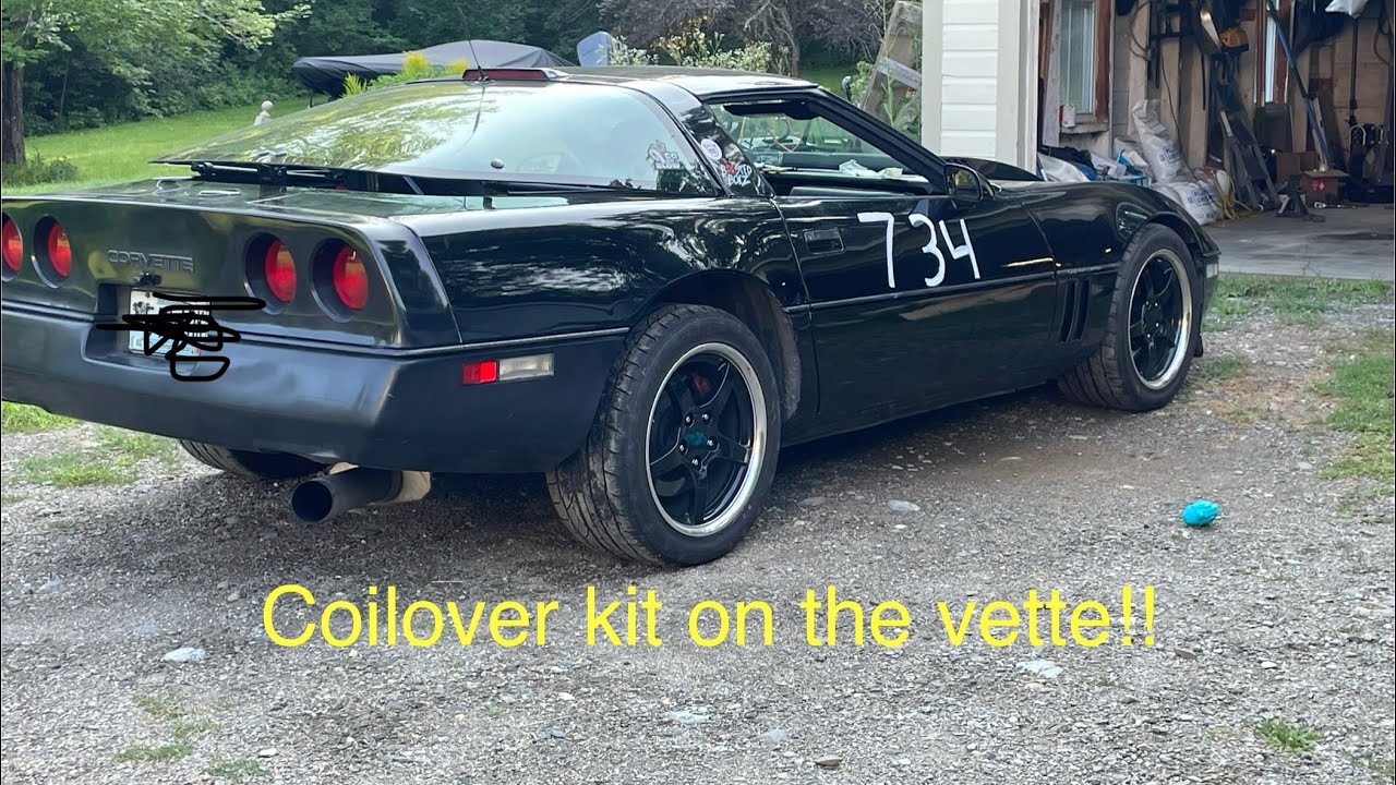C4 Corvette Coilover install-front - YouTube