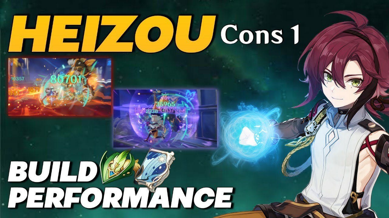 Build & Performa Heizou C1 ! Pukulan Sakit DPS Bintang 4 - Genshin ...