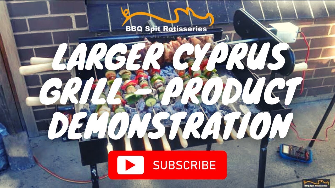 Larger Cyprus grill - Product demonstration - YouTube