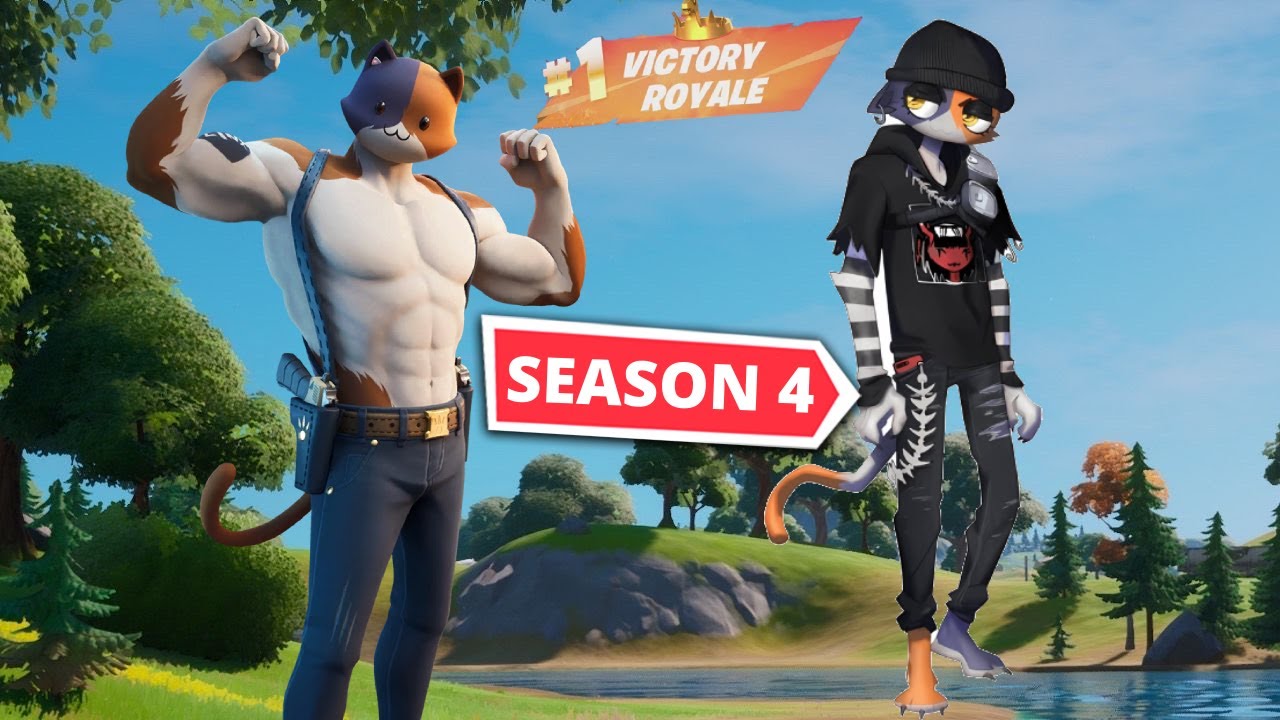 THE MEOWSCLES CHALLENGE IN FORTNITE SEASON 4 - YouTube