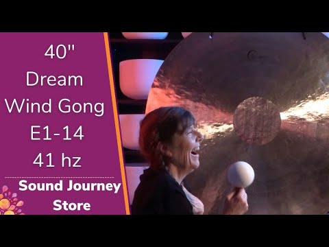 40" Dream Wind Gong 41 hz E1-14 - YouTube