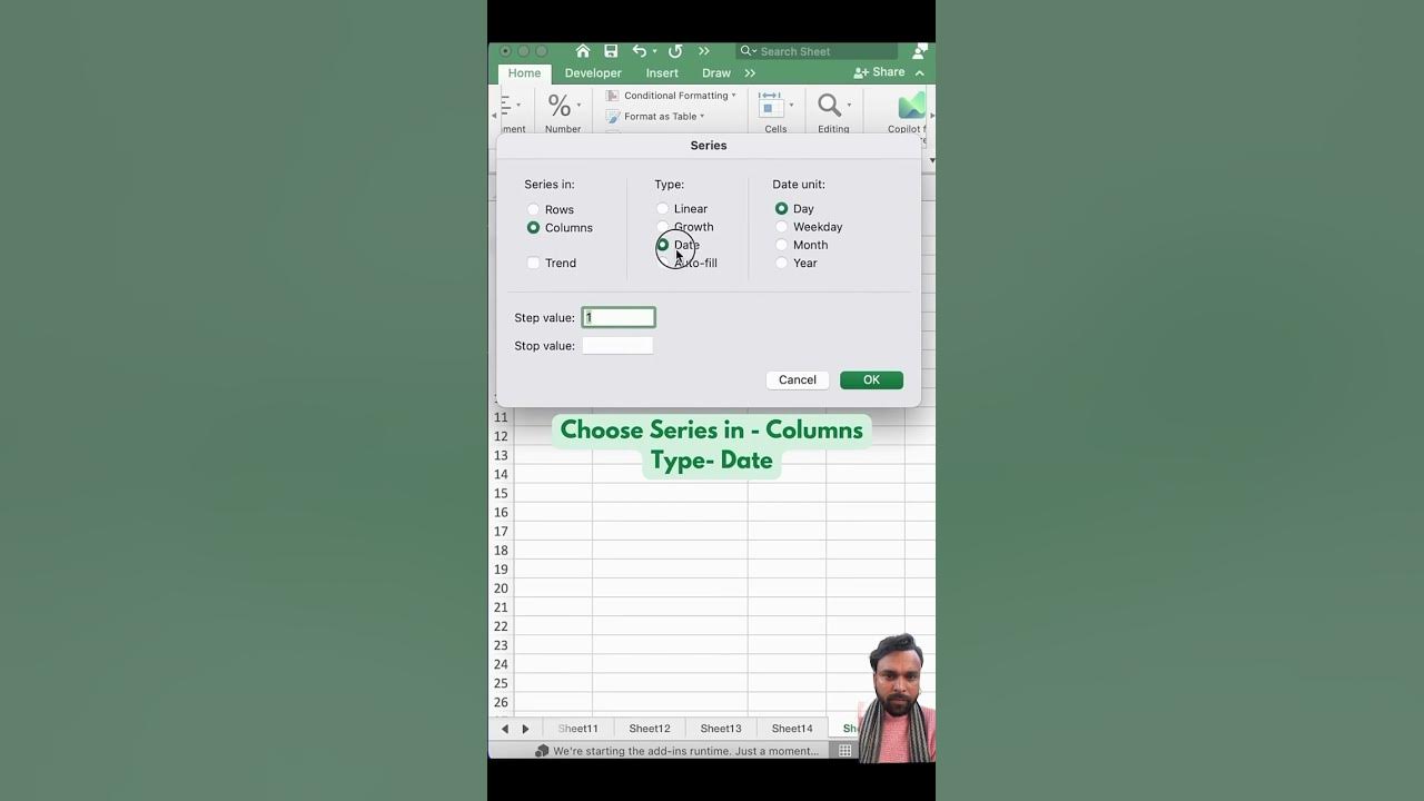 How To Auto Write Date In Excel Shortsviral Exceltips Exceltech