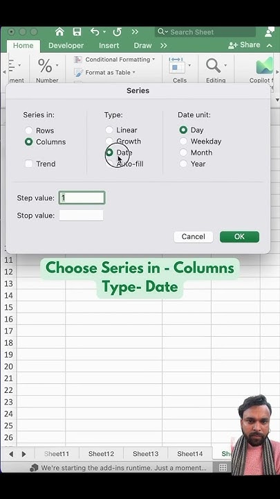 How To Auto Write Date In Excel Shortsviral Exceltips Exceltech