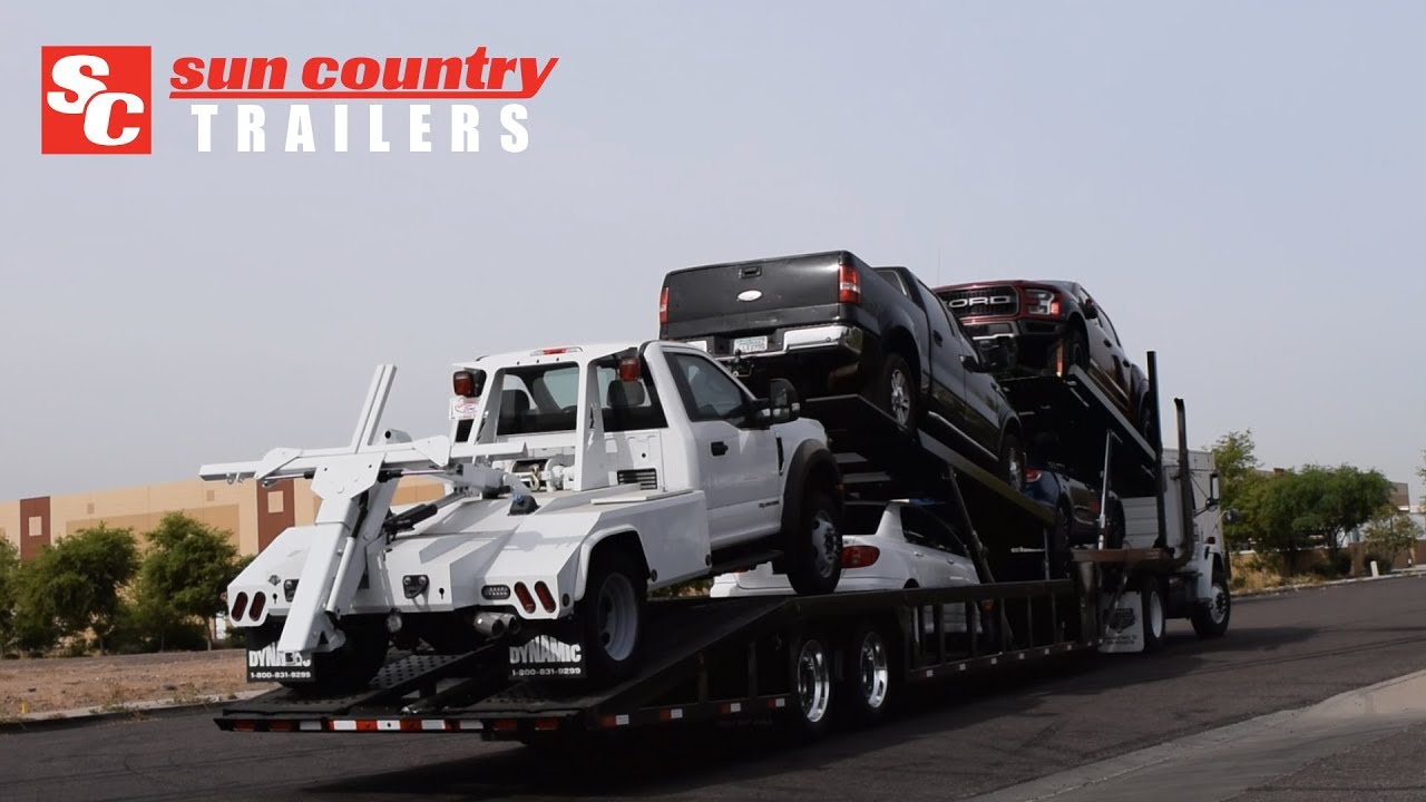 5 Car Hauler - 5 Car Next Gen Lo Pro by Sun Country Trailers - YouTube