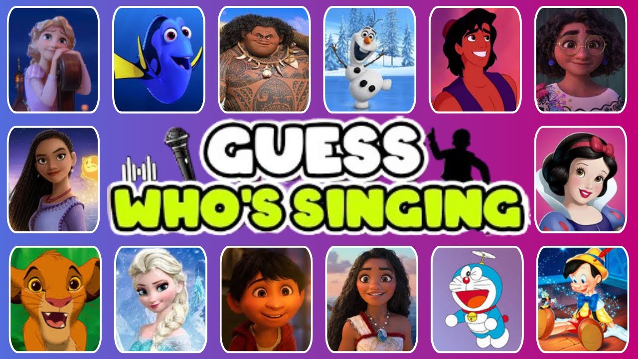 Guess Who’s Singing: Disney Edition! 🎤 - YouTube