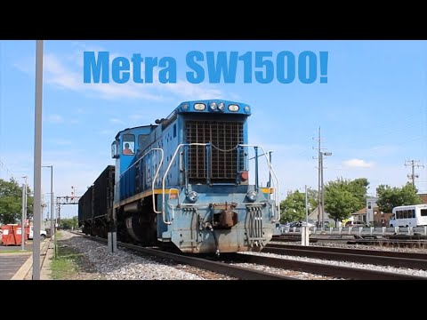 Metra SW1500 at Franklin Park! - YouTube