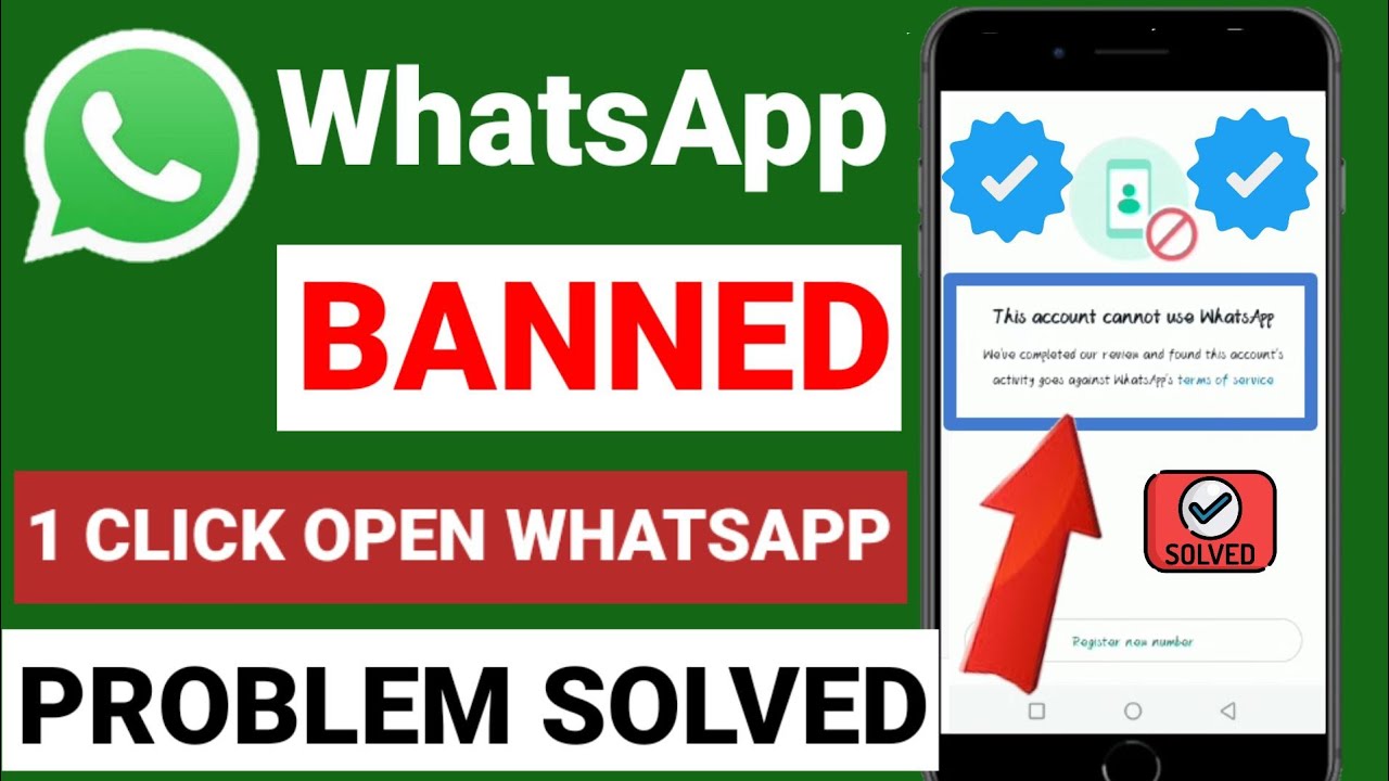 This Account Can Not Use WhatsApp Problem Solved ! WhatsApp Number ...