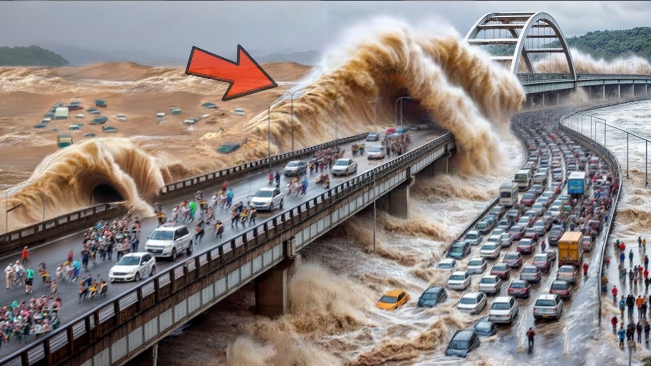 TSUNAMI 2025: 50-Meter Waves Smash China — Islands GONE, Airport ...