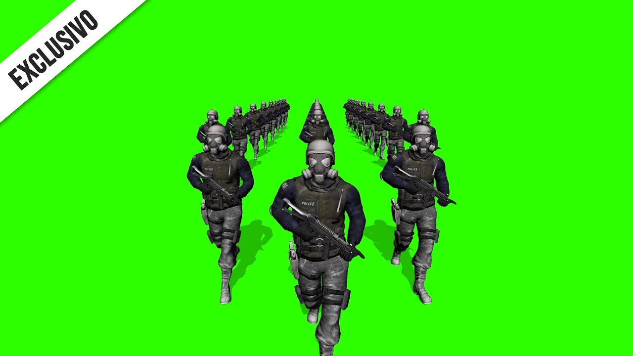 Swat Soldiers / Green Screen - Chroma Key - YouTube