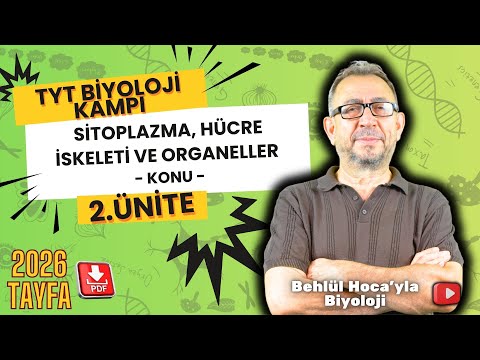 🔥 SİTOPLAZMA, HÜCRE İSKELETİ VE ORGANELLER | TYT Biyoloji 2. ÜNİTE - 1. KONU - 2026