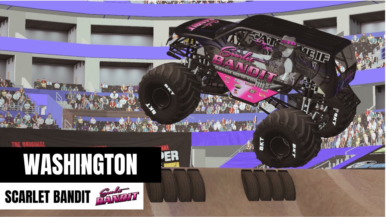 Rigs of Rods Monster Jam Scarlet Bandit Freestyle Washington - YouTube