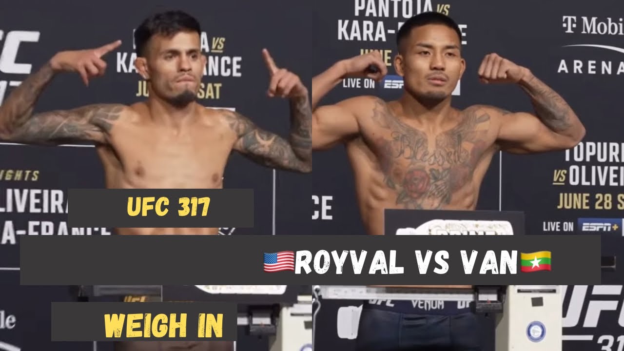 UFC 317 | Brandon Royval vs Joshua Van | weigh in - YouTube
