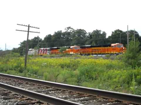 GE Test Train with Rio Tinto and BNSF units - September 11, 2010 - YouTube